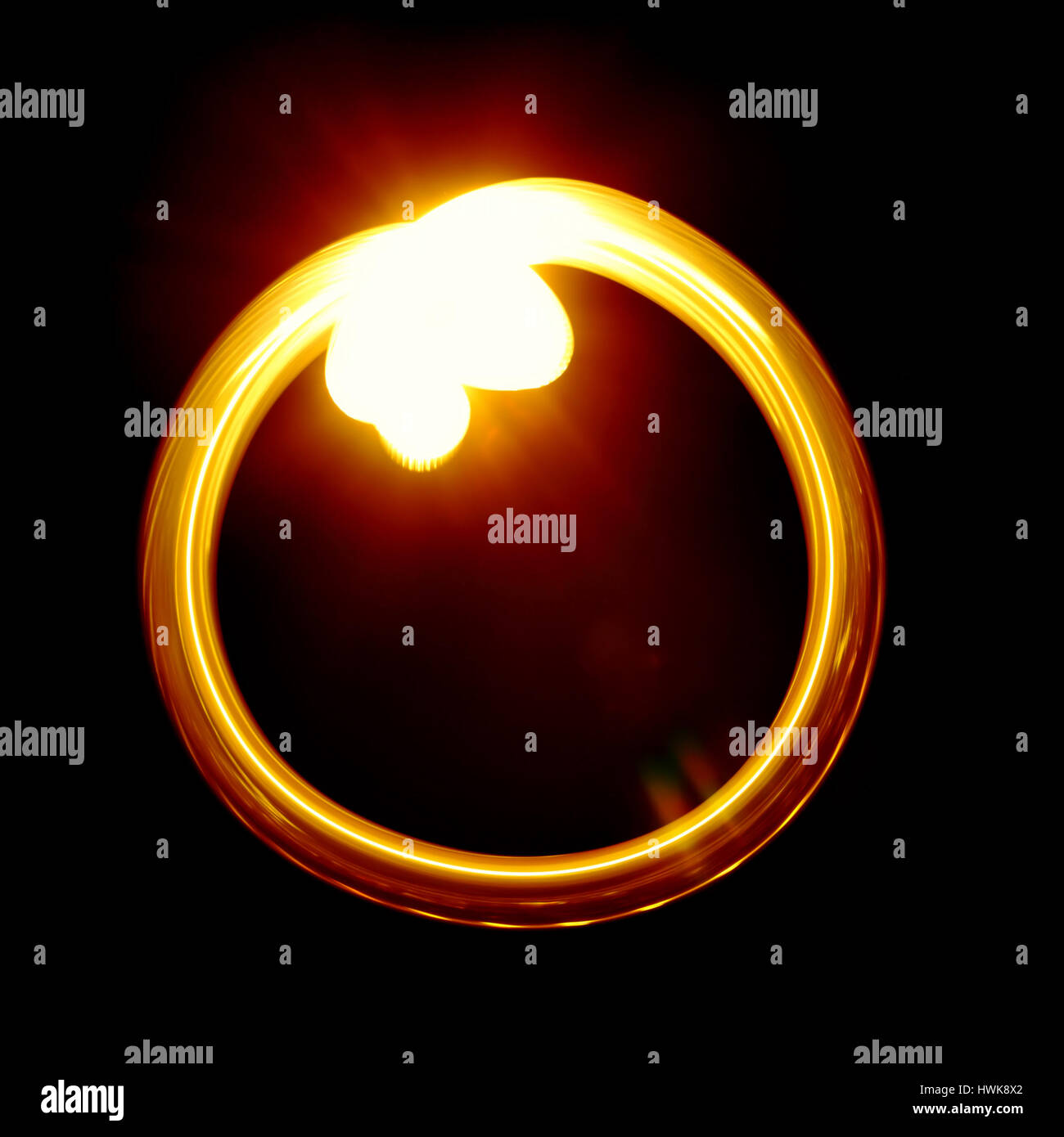 Created by light digits over black background Stock Photo - Alamy