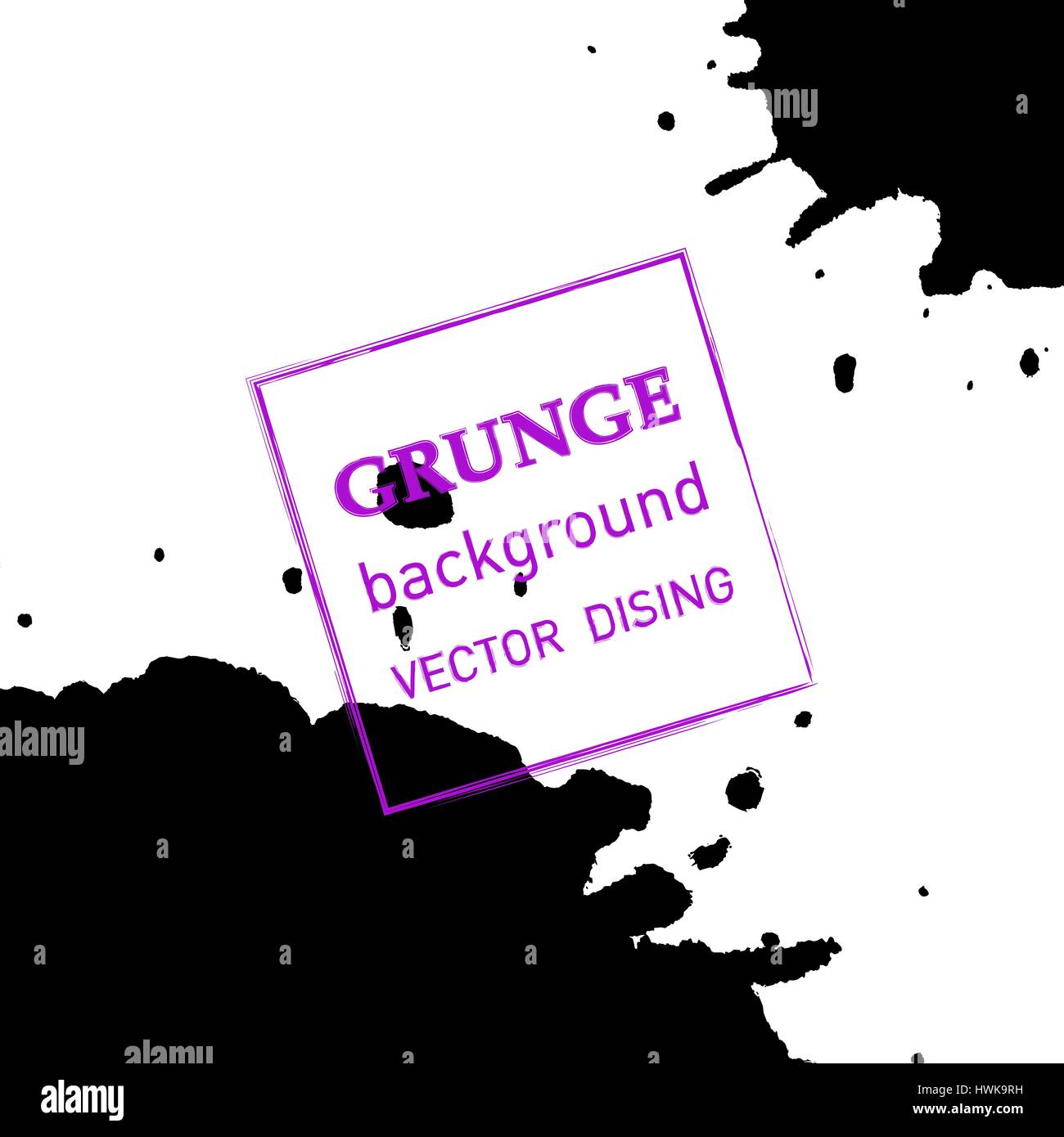 Grunge black ink banner Stock Vector Images - Alamy