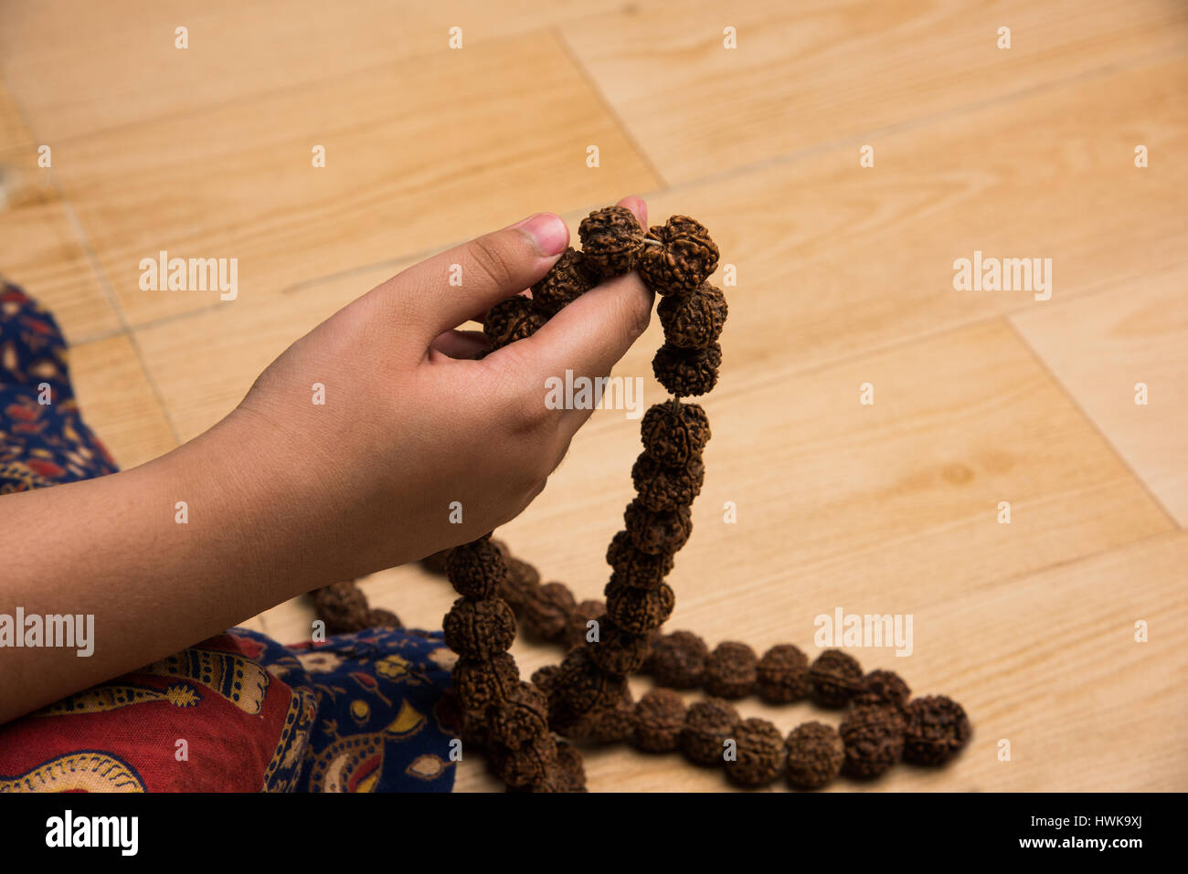 Hand And Japa Mala Prayer Beads High Resolution Stock Photography and ...