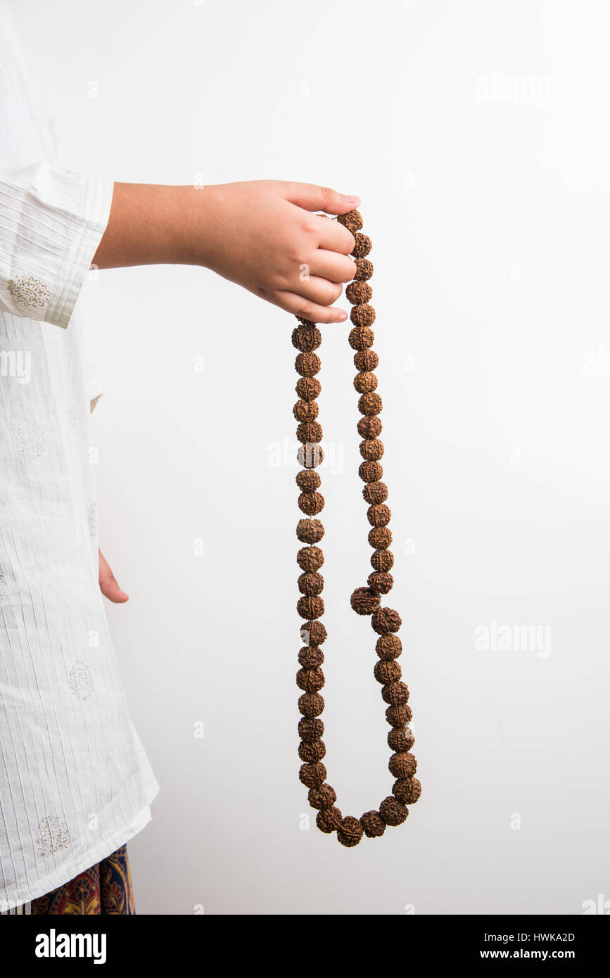 Hand And Japa Mala Prayer Beads High Resolution Stock Photography and ...