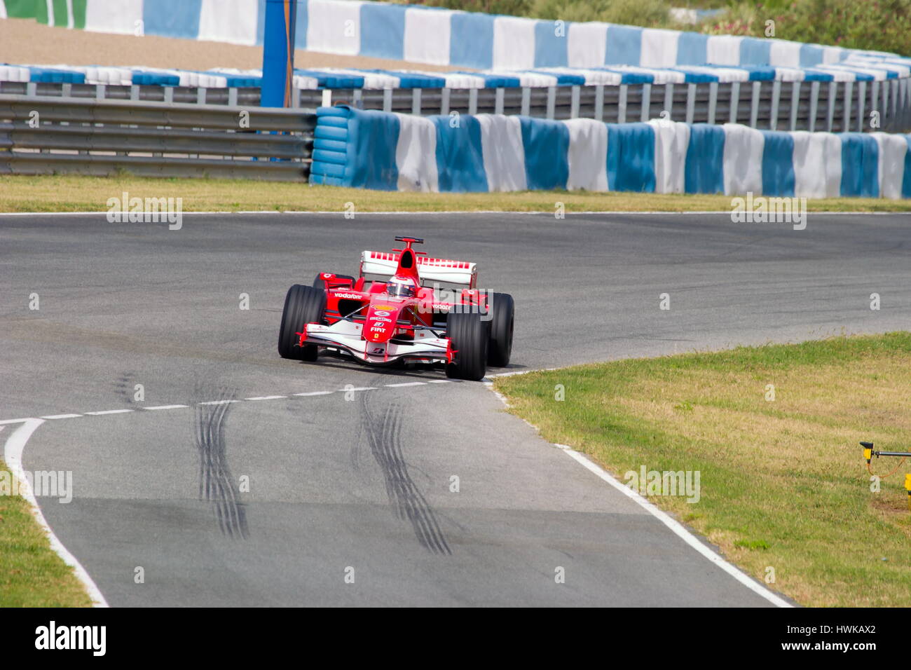 JEREZ DE LA FRONTERA, SPAIN - OCT 10: Marc Gene of Scuderia Ferrari F1 ...