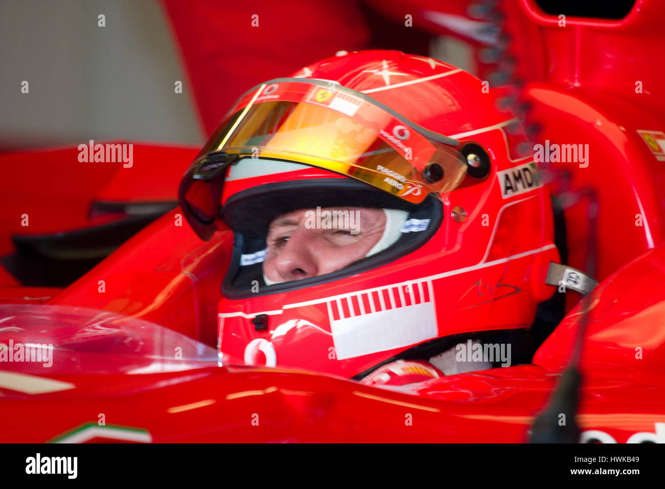 Michael schumacher in the pits hi-res stock photography and images - Alamy
