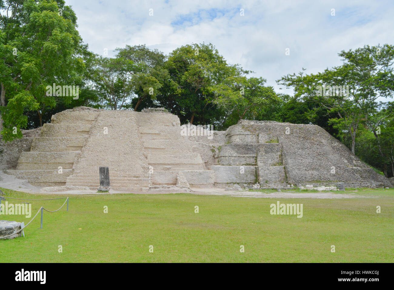 Ancient Mayan ruins in Belize Stock Photo - Alamy