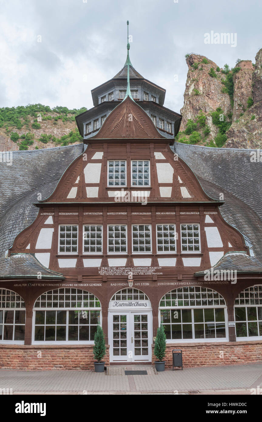 historic spa hotel, spa gardens, bad muenster, nahe valley, middle ...