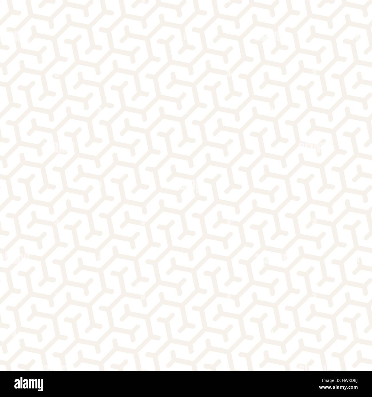 Vector Seamless Interlacing Lines Pattern. Repeating Geometric Background With Hexagonal Lattice ...