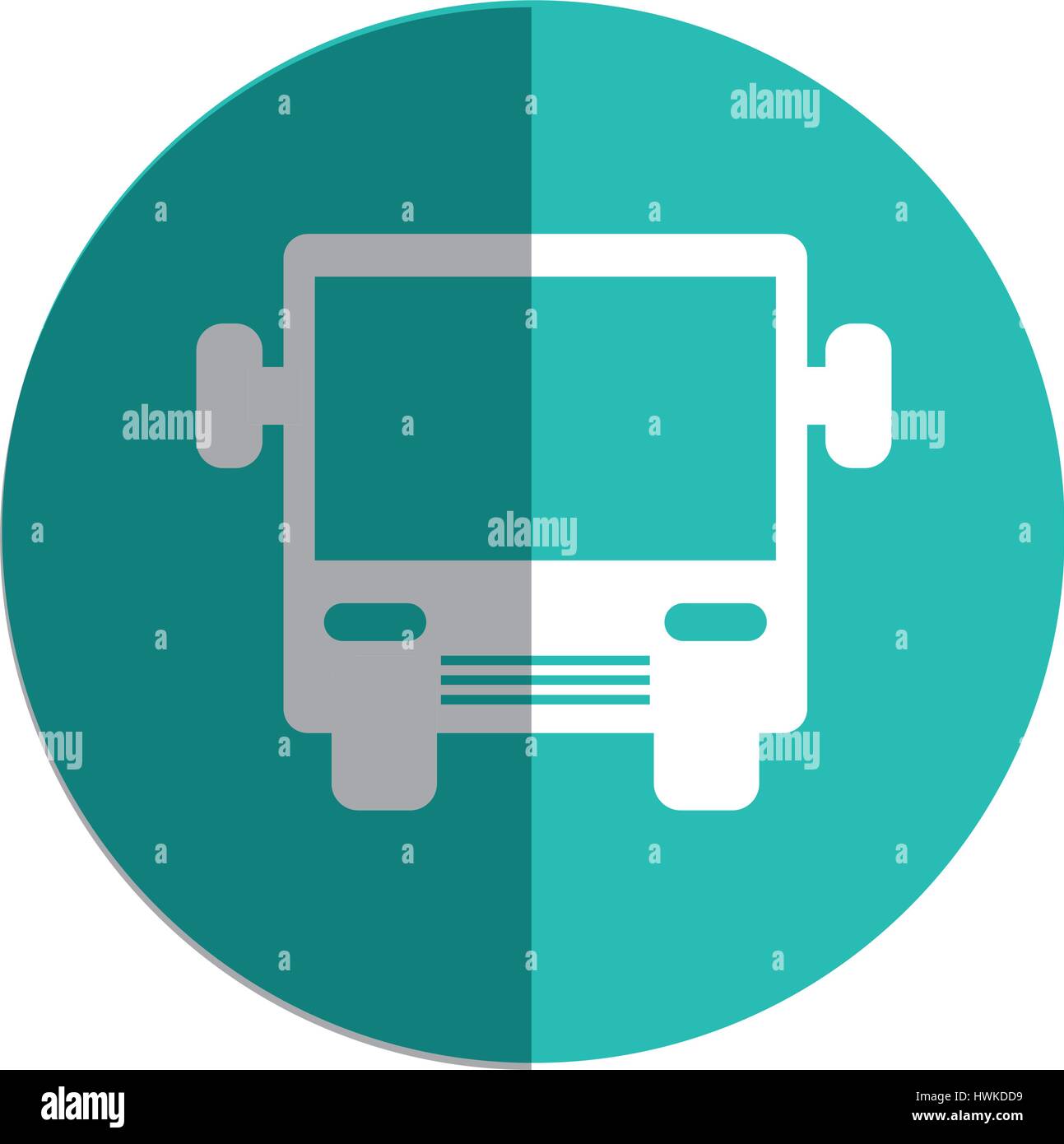 bus vehicle icon over white background. vector illustration Stock ...