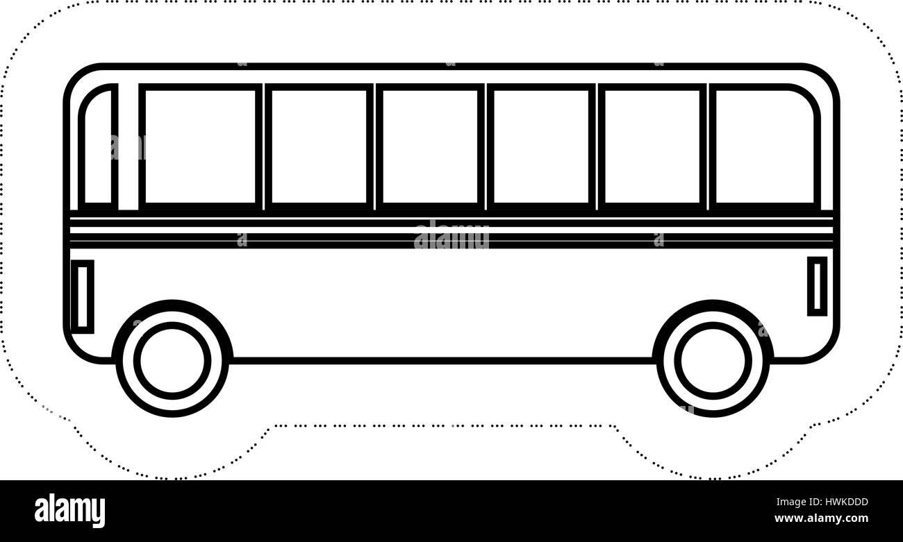 bus vehicle icon over white background. vector illustration Stock ...