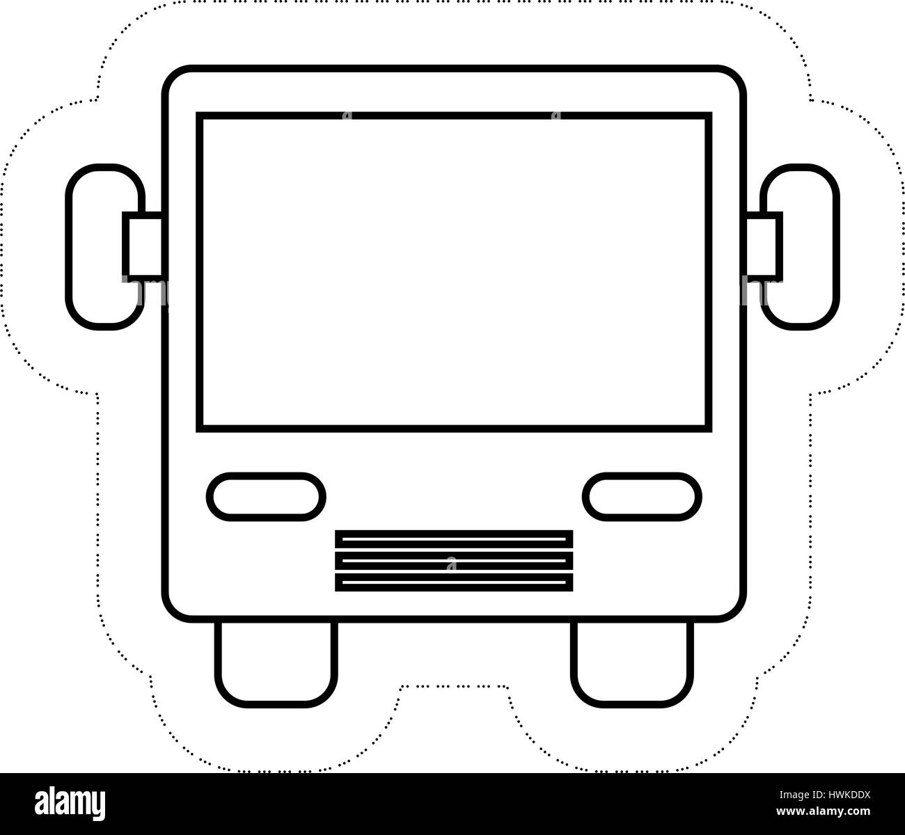 bus vehicle icon over white background. vector illustration Stock ...