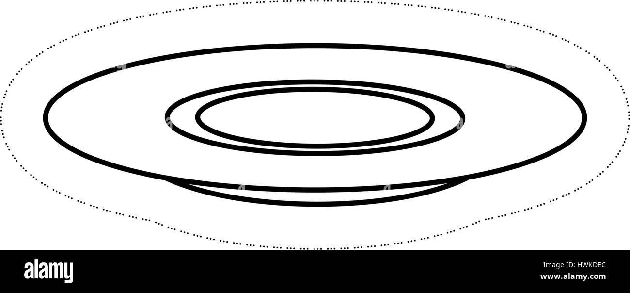 dish icon over white background. vector illustration Stock Vector Image ...