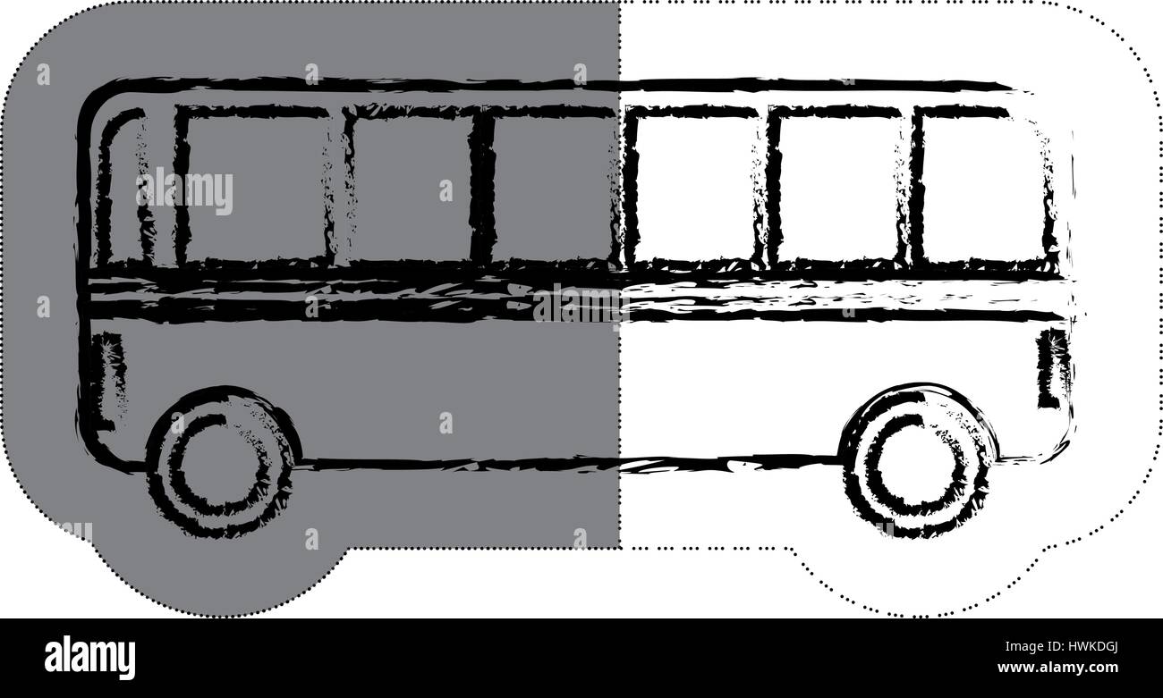 bus vehicle icon over white background. vector illustration Stock ...
