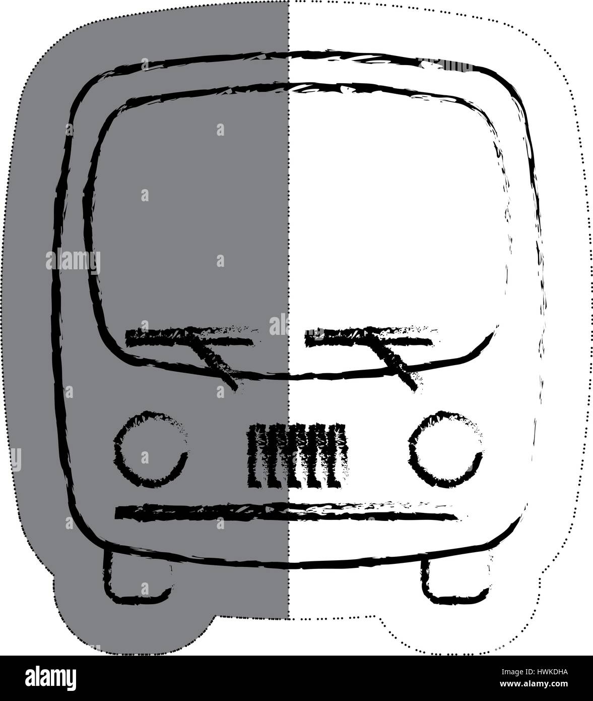 bus vehicle icon over white background. vector illustration Stock ...
