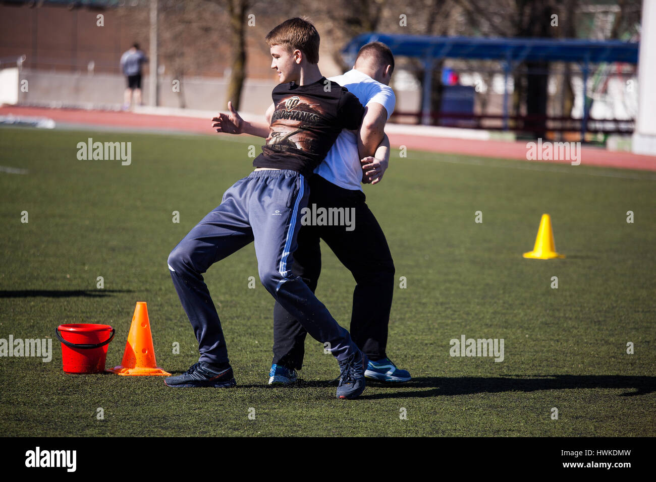 Relay all-round. Competition program with multiple exercises Stock ...