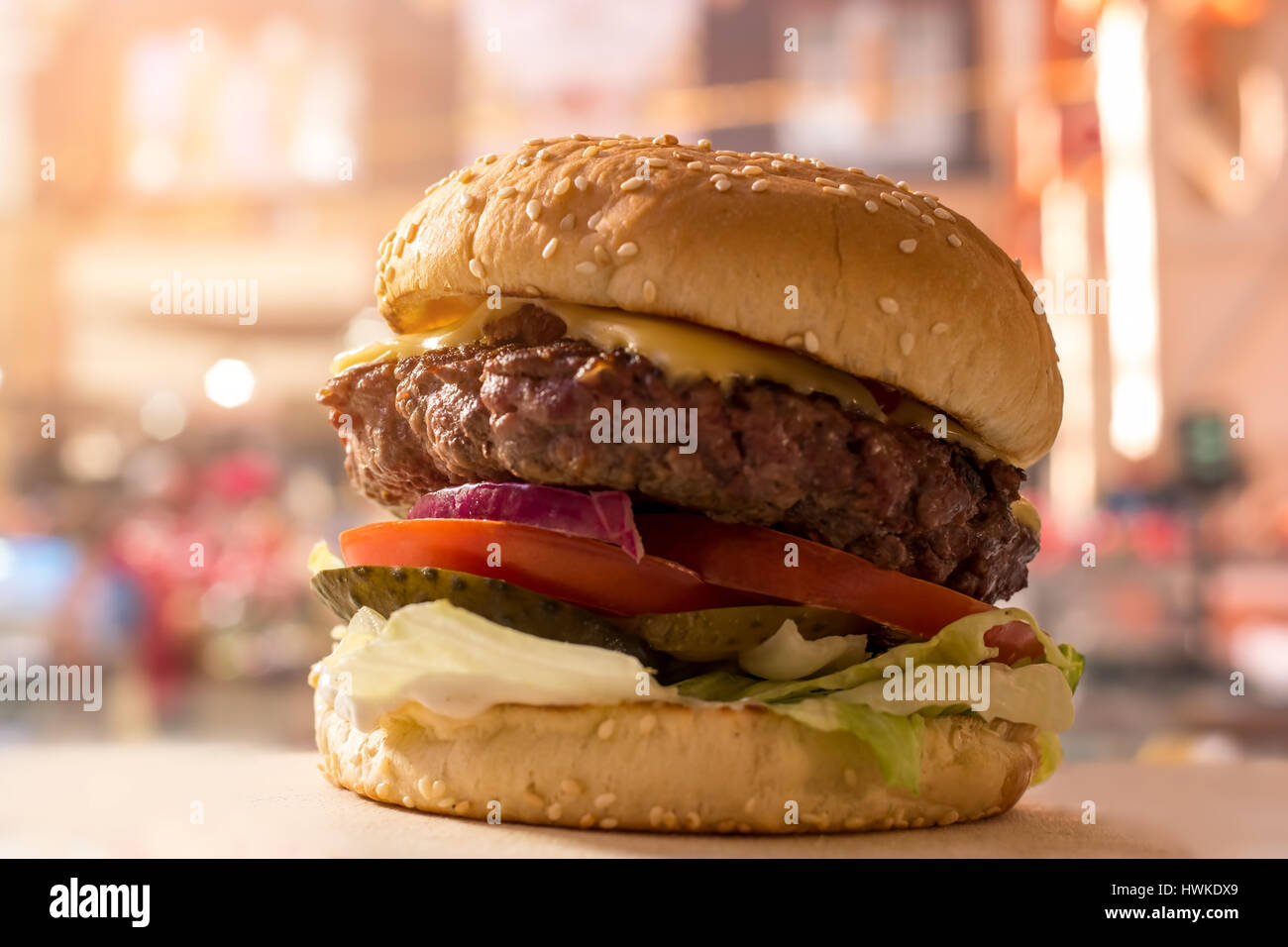 Burger with vegetable hi-res stock photography and images - Alamy