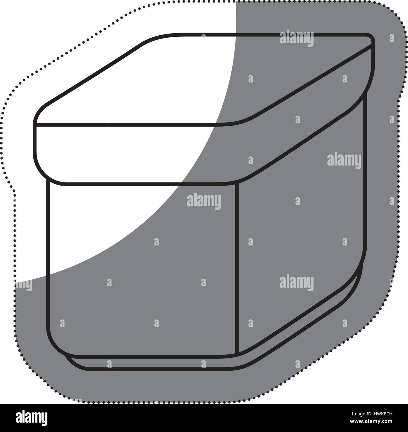 box icon over white background. vector illustration Stock Vector Image ...