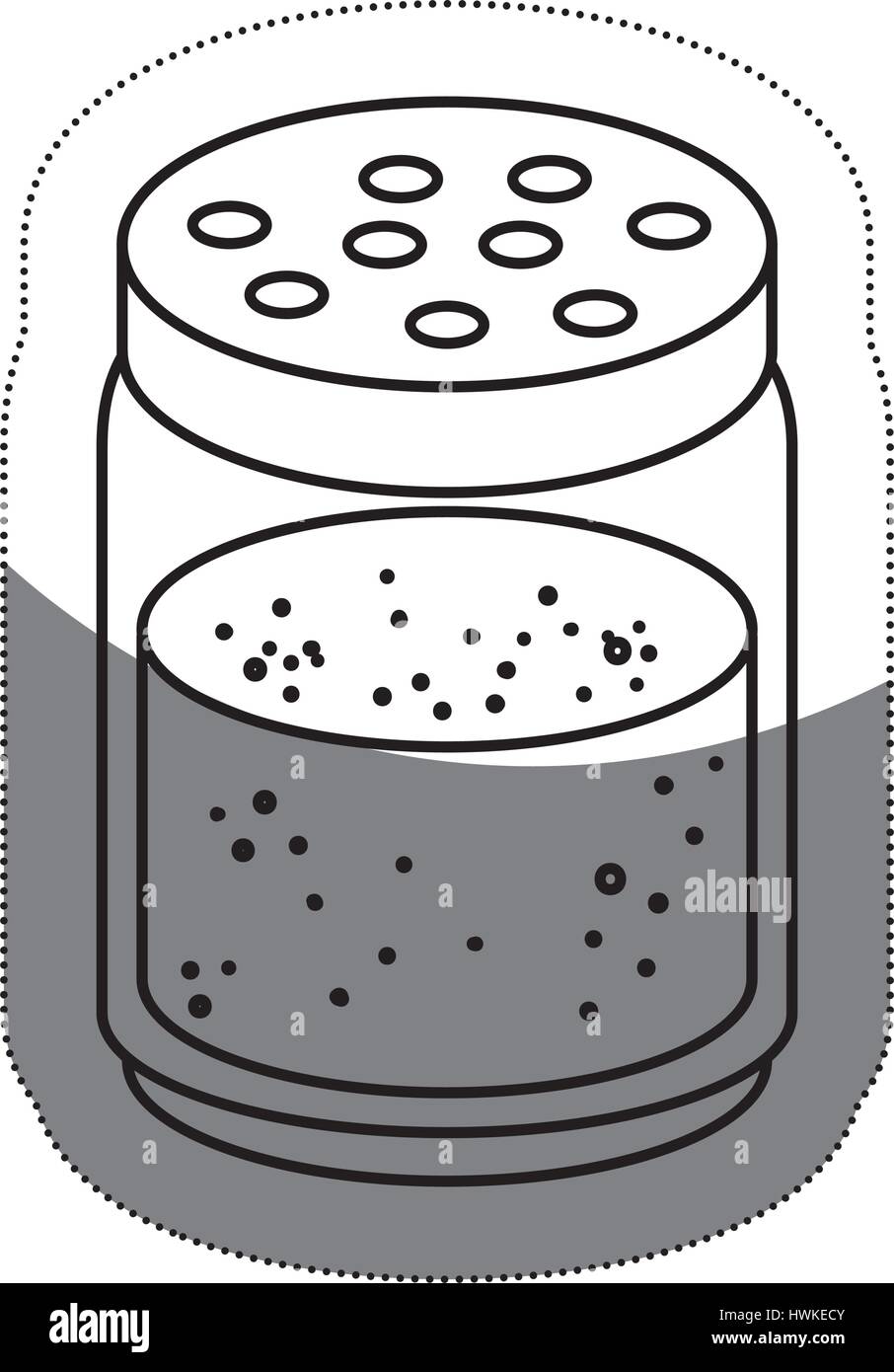 salt bottle icon over white background. vector illustration Stock ...