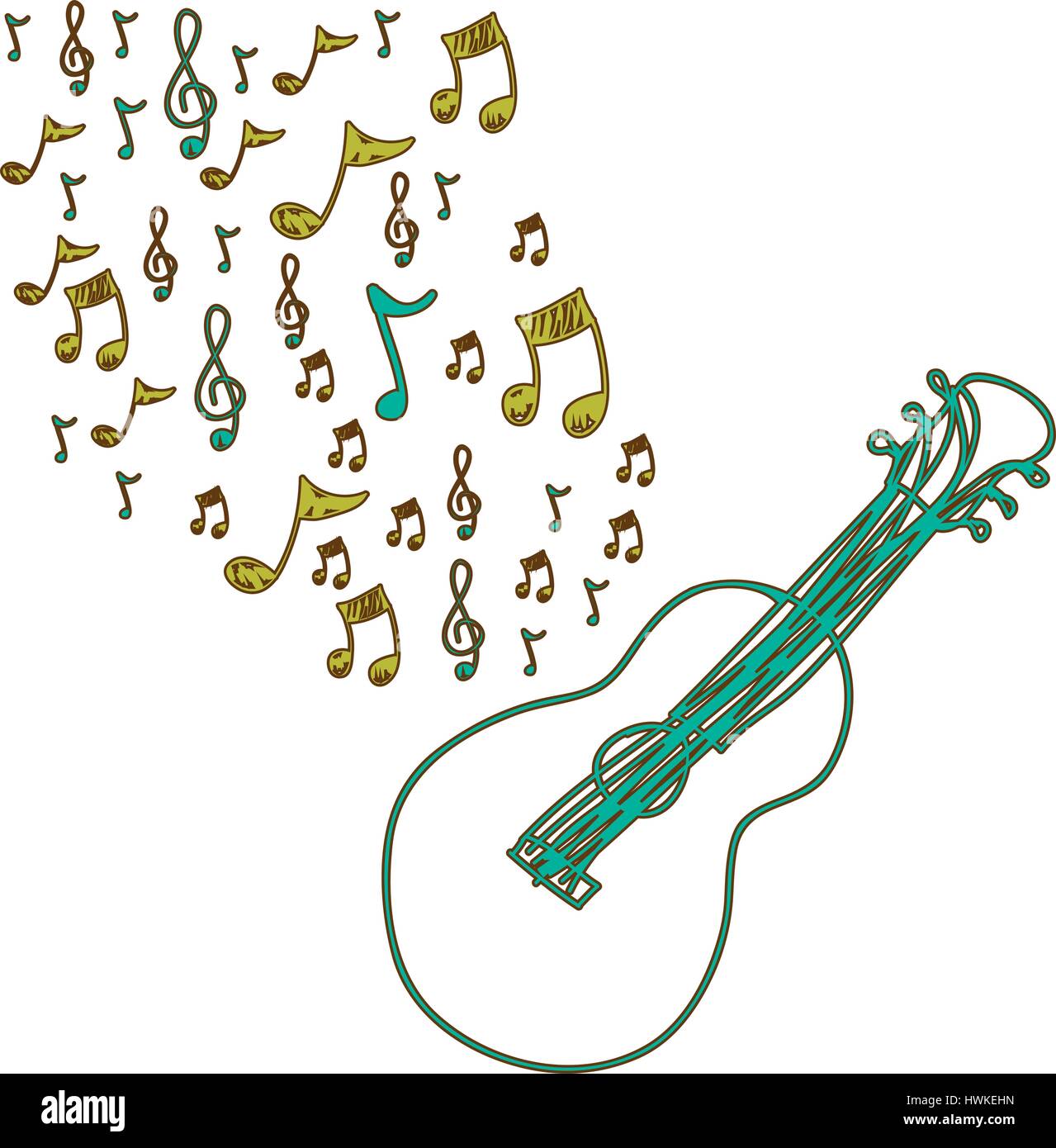 guitar instrument note music icon Stock Vector Image & Art - Alamy