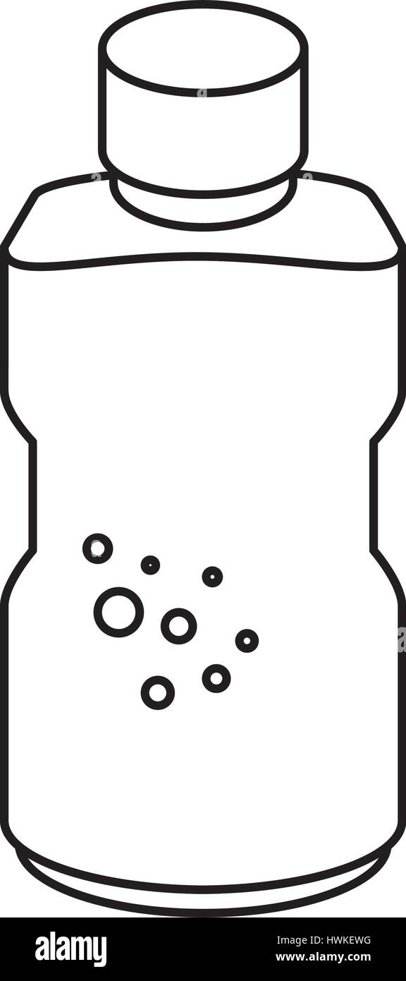 bottle container icon over white background. vector illustration Stock ...