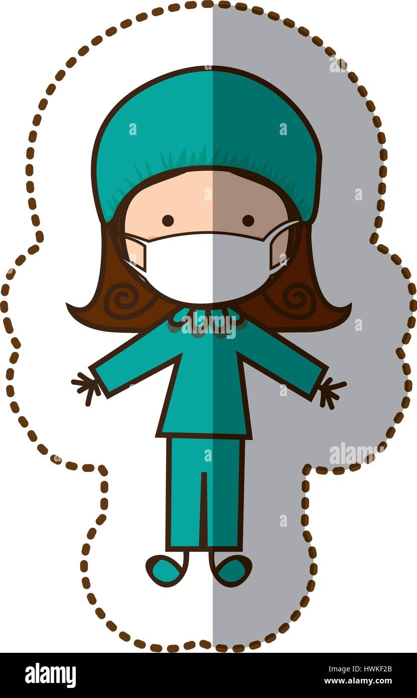 happy woman doctor customer Stock Vector Image & Art - Alamy