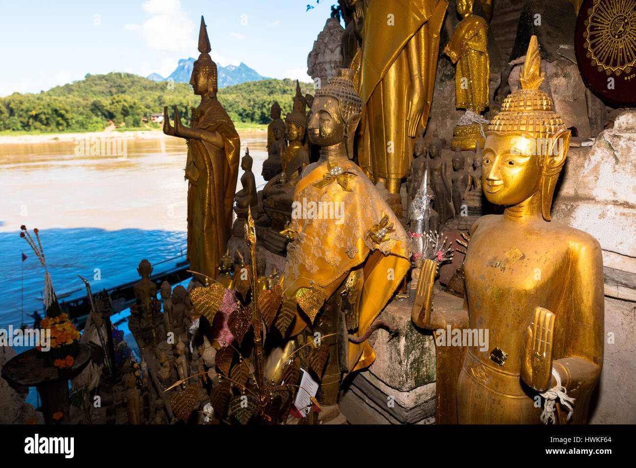 November, 11,2016, Laos. Pak ou caves , near Luang Prabang Stock Photo ...