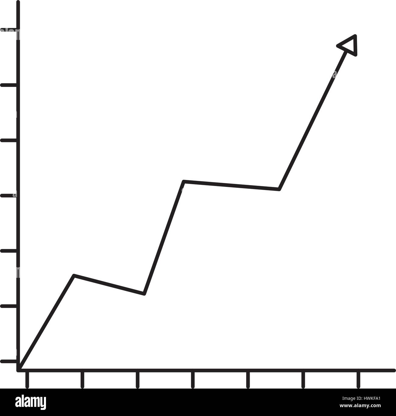 graphic chart over white background. vector illustration Stock Vector ...