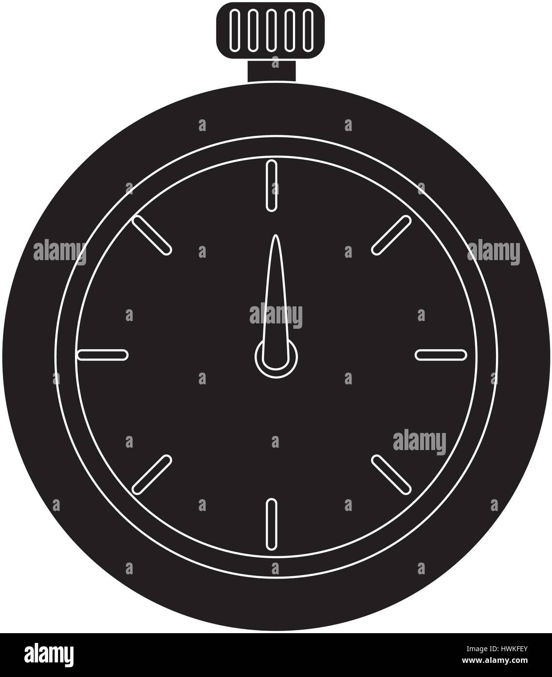 chronometer icon over white background. vector illustration Stock ...