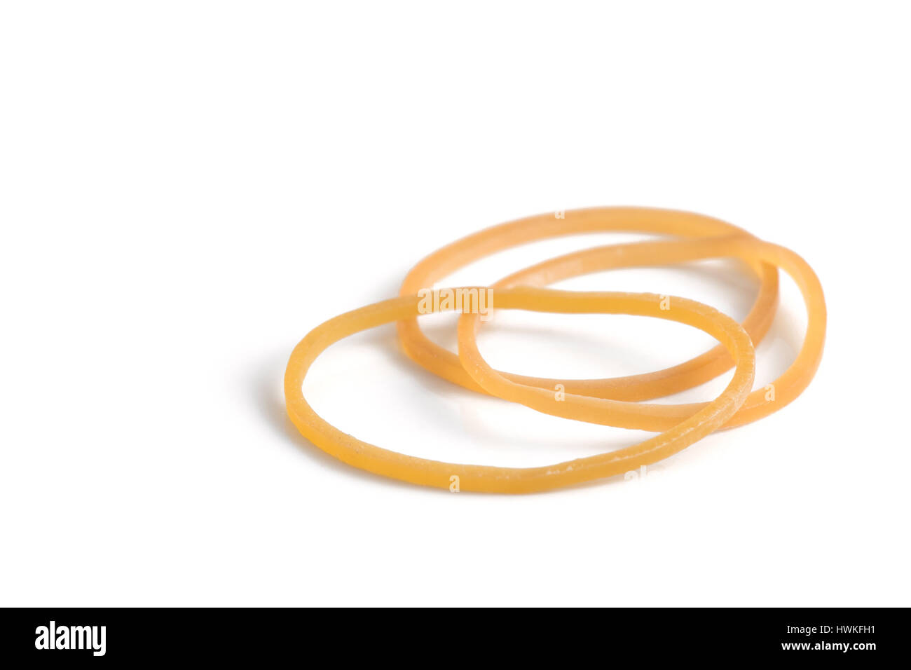 rubber band isolated on white background Stock Photo - Alamy