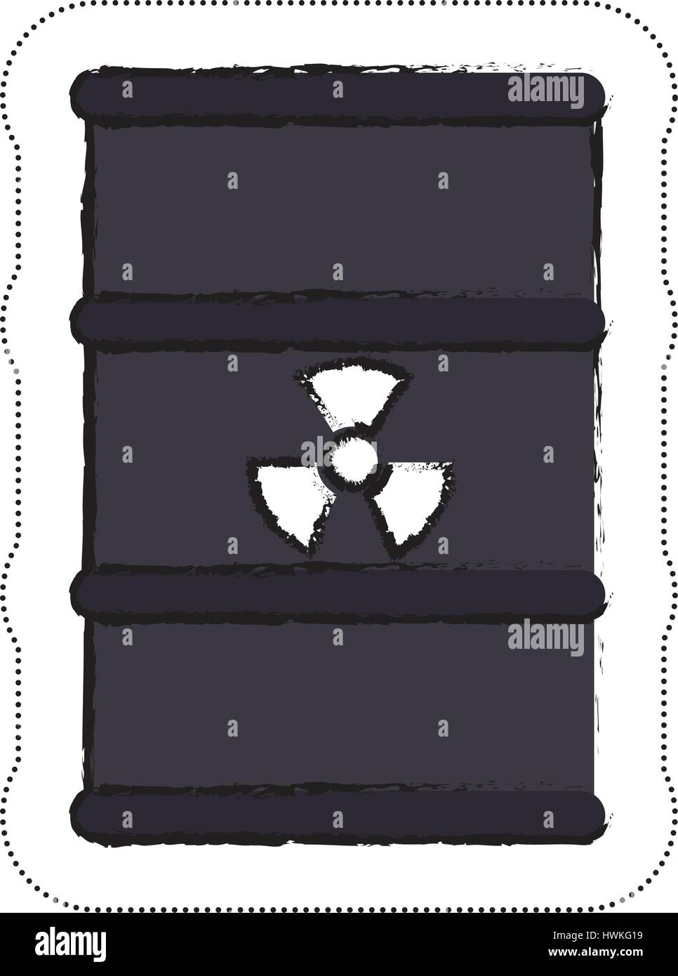 nuclear barrel icon over white background. vector illustration Stock ...