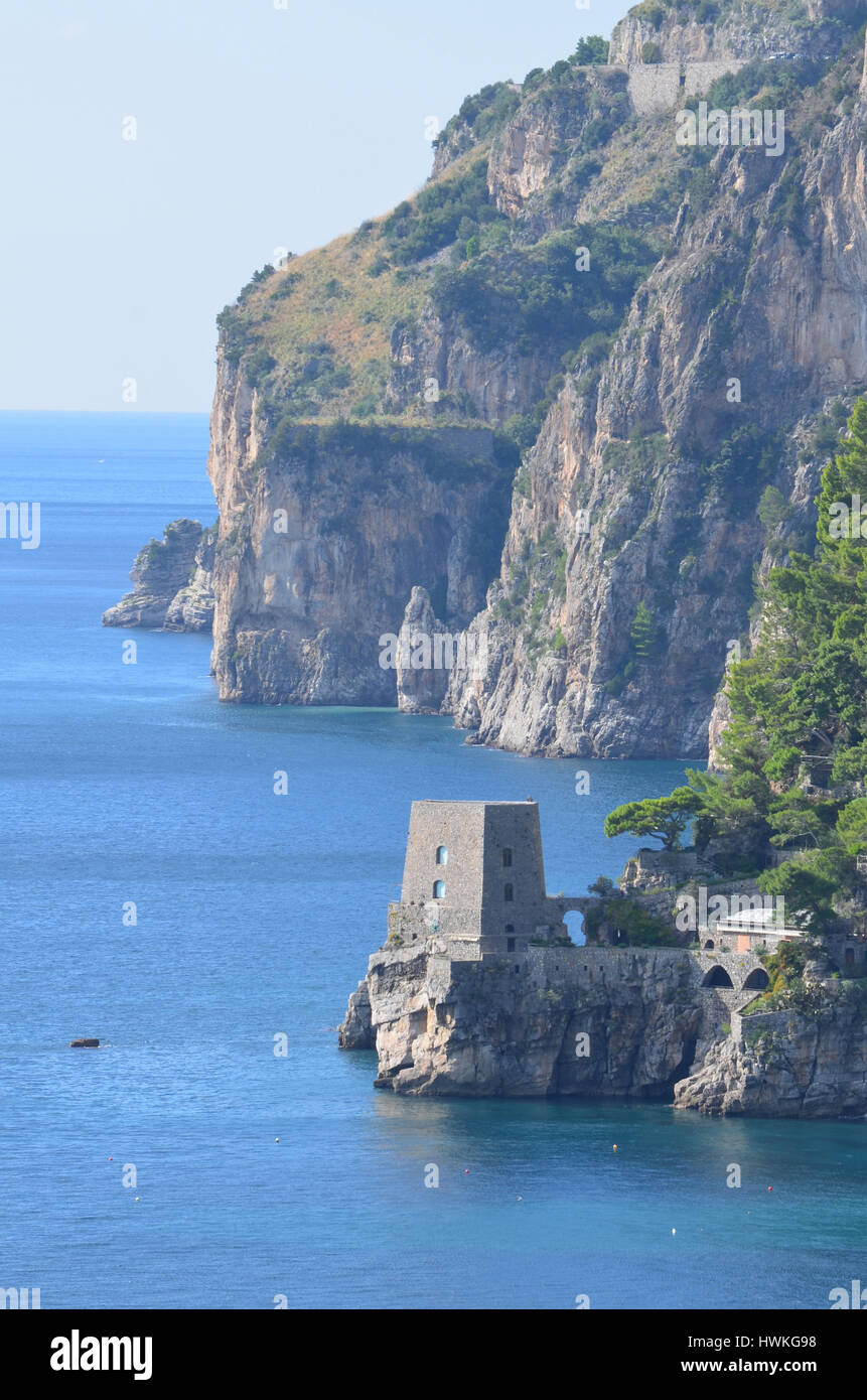 Italy's Amalfi Coast with rock sea cliffs Stock Photo - Alamy