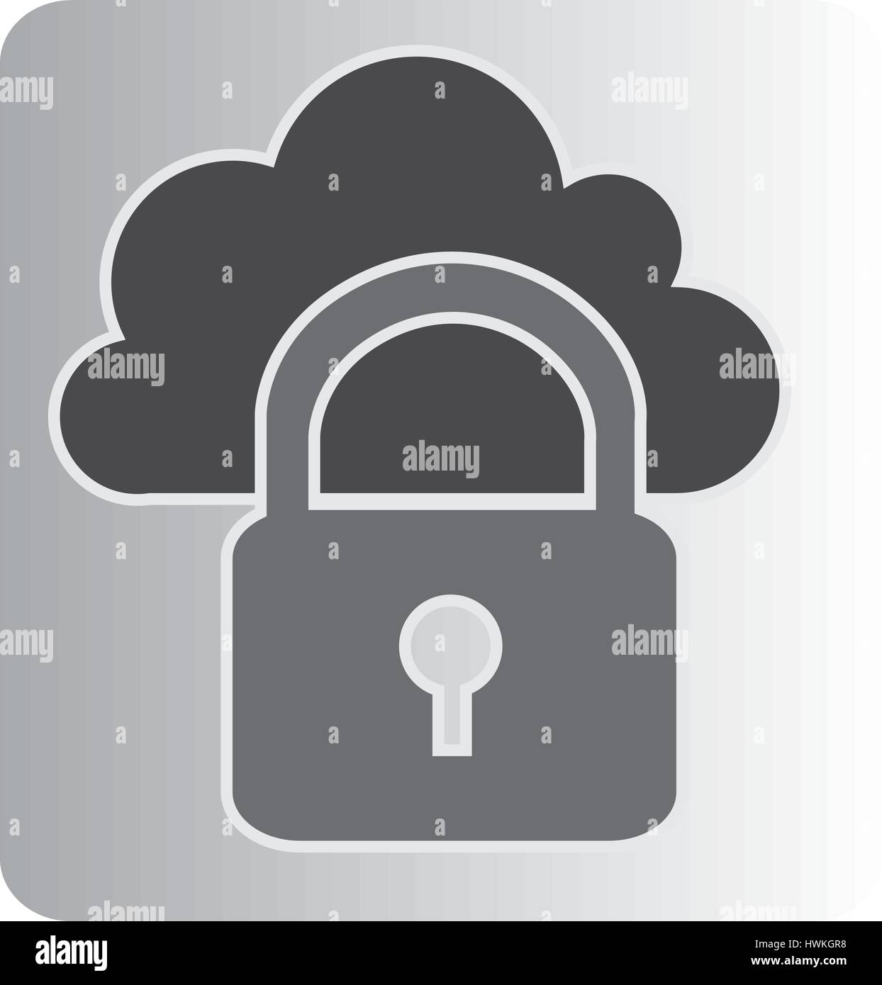 Padlock cloud hosting hi-res stock photography and images - Alamy