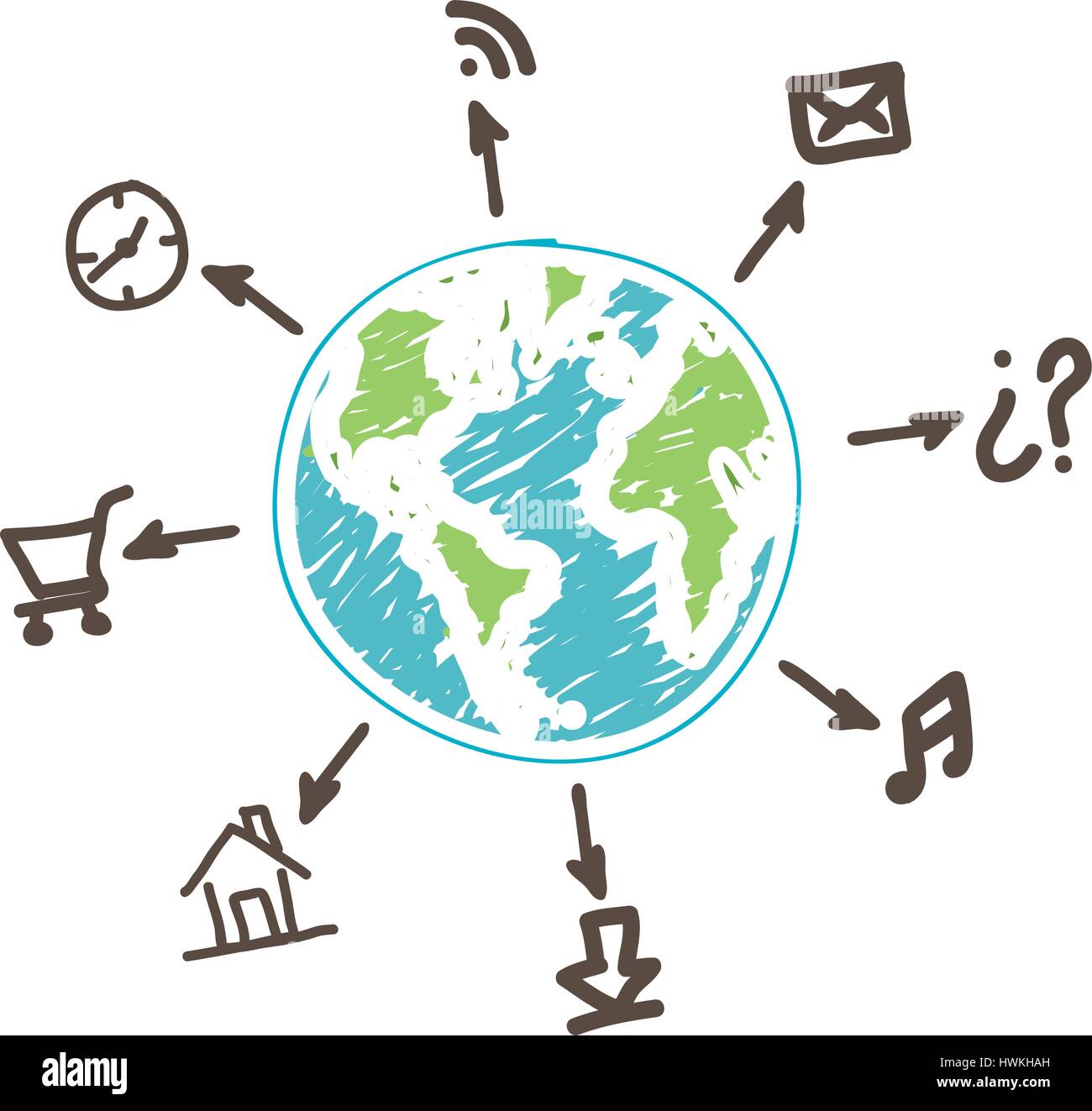 global connect apps services network Stock Vector Image & Art - Alamy