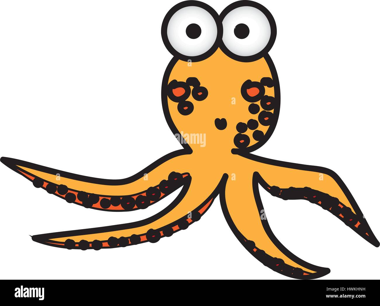 Surprised goldfish Stock Vector Images - Alamy