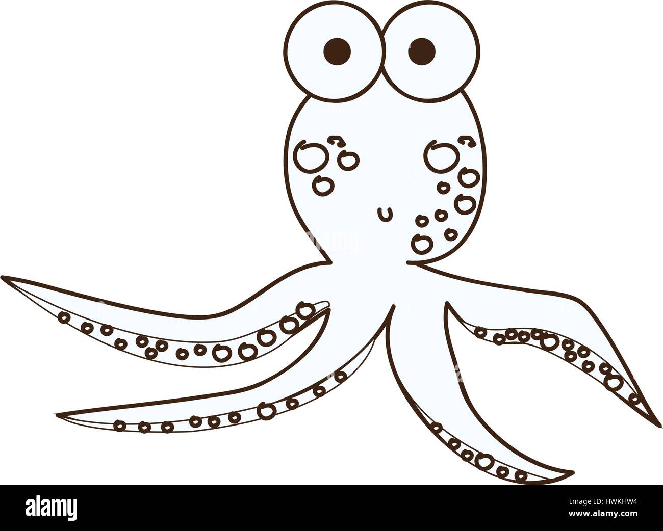 figure surprised octopus caartoon icon Stock Vector Image & Art - Alamy