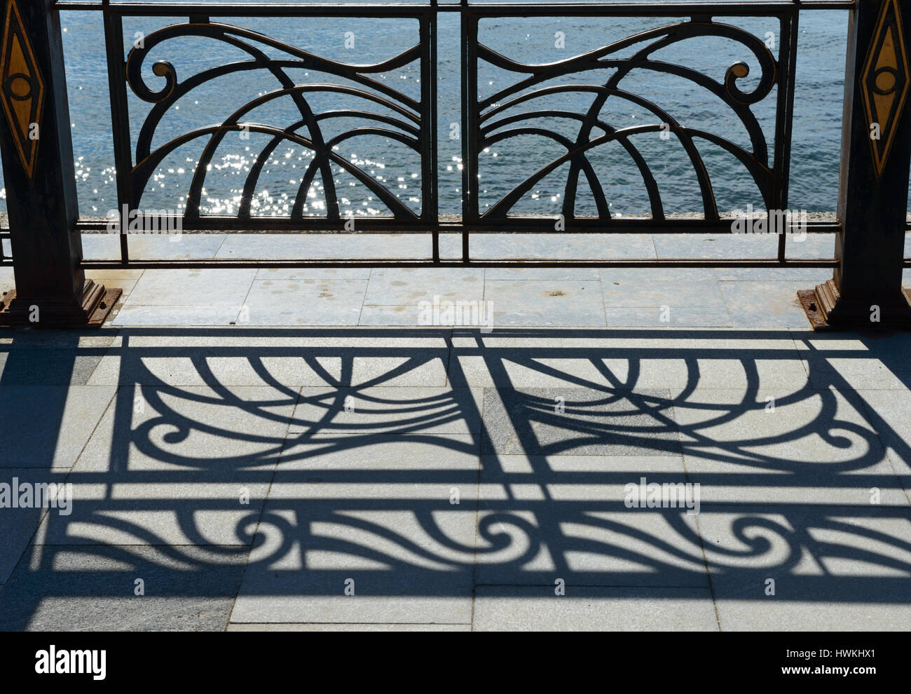 Shadow of an iron grille hi-res stock photography and images - Alamy