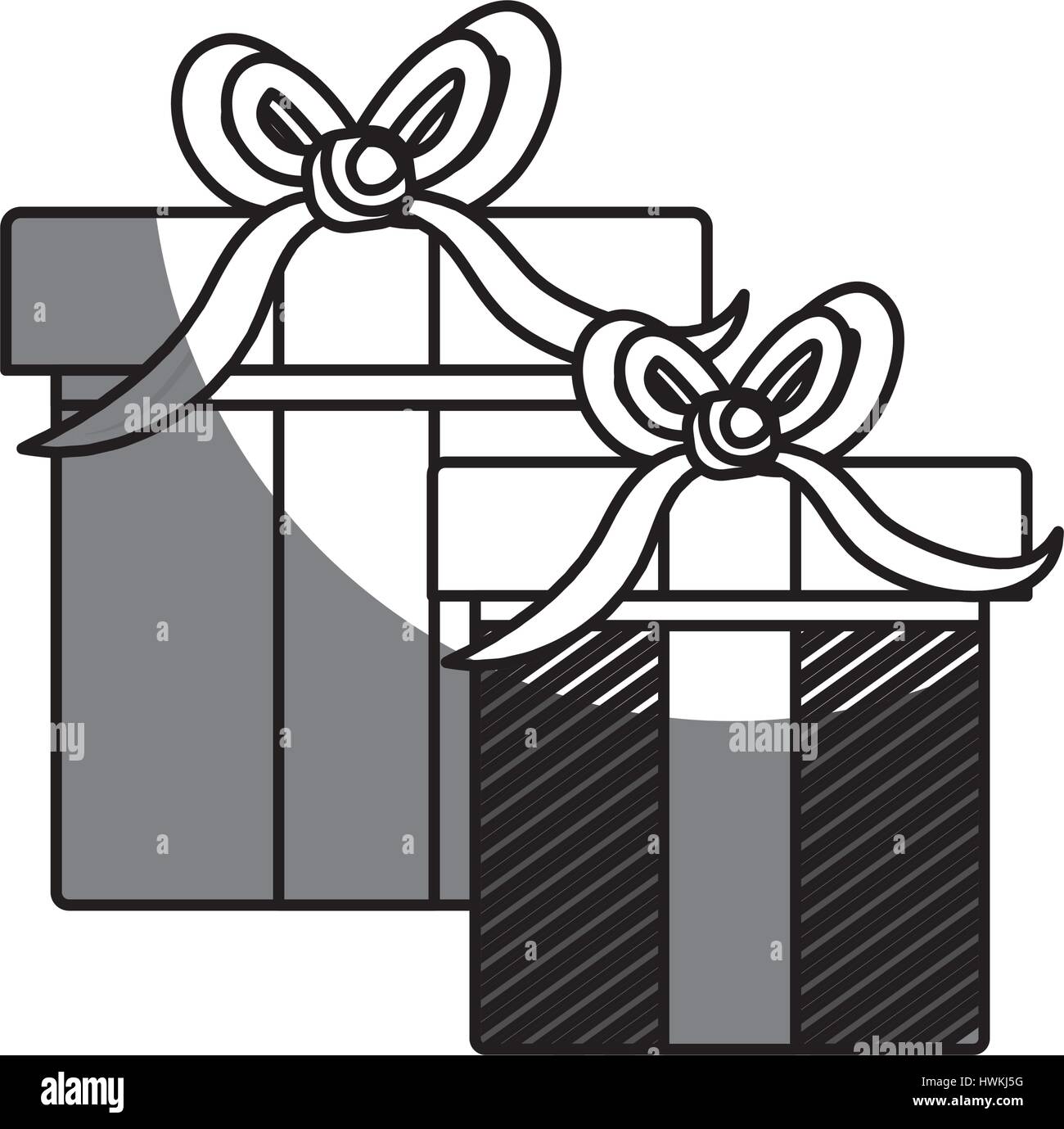 gift boxes icon over white background. vector illustration Stock Vector ...