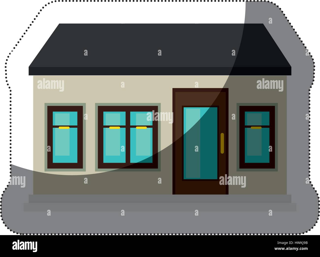 house exterior isolated icon vector illustration design Stock Vector ...