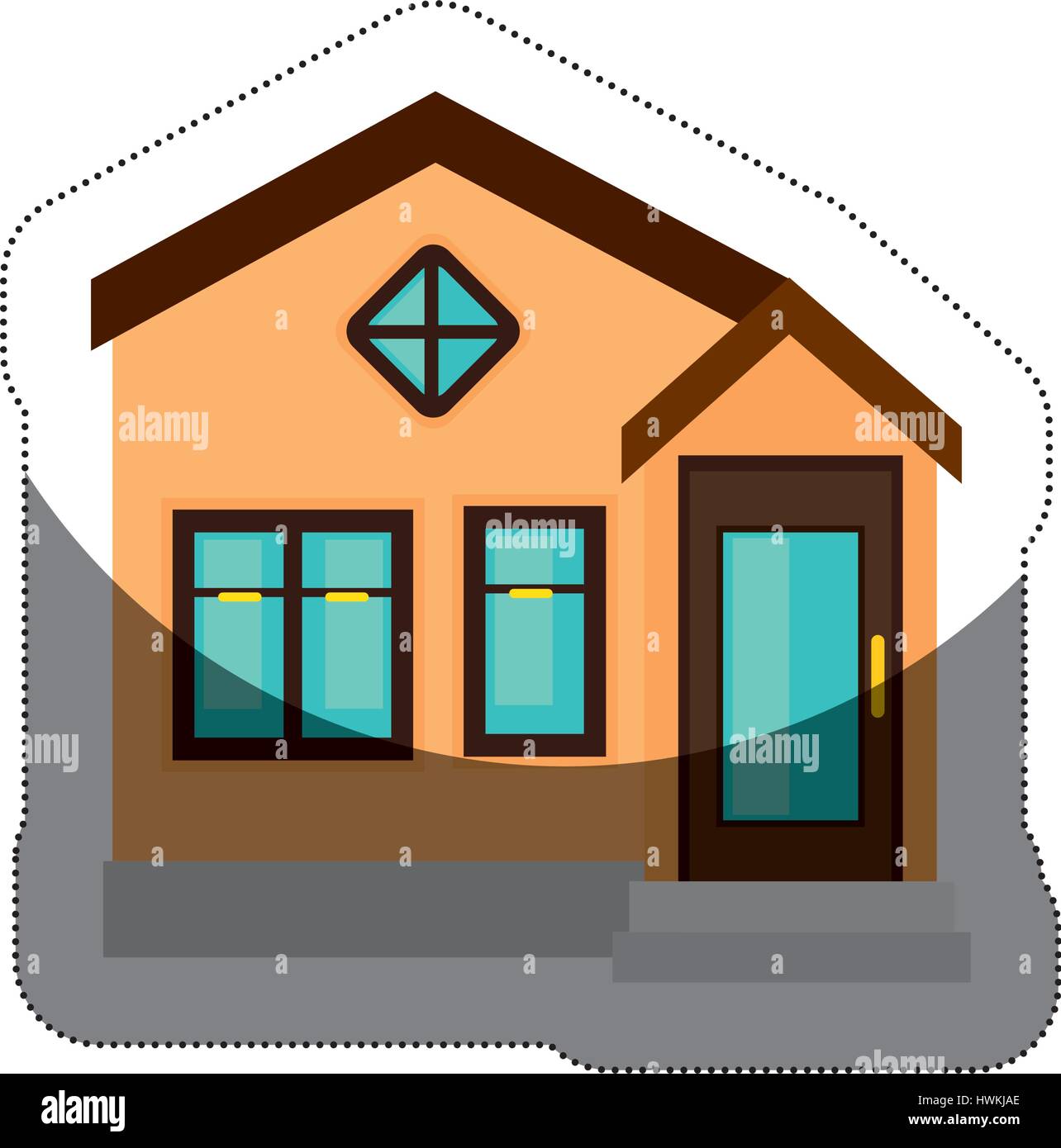 house exterior isolated icon vector illustration design Stock Vector ...
