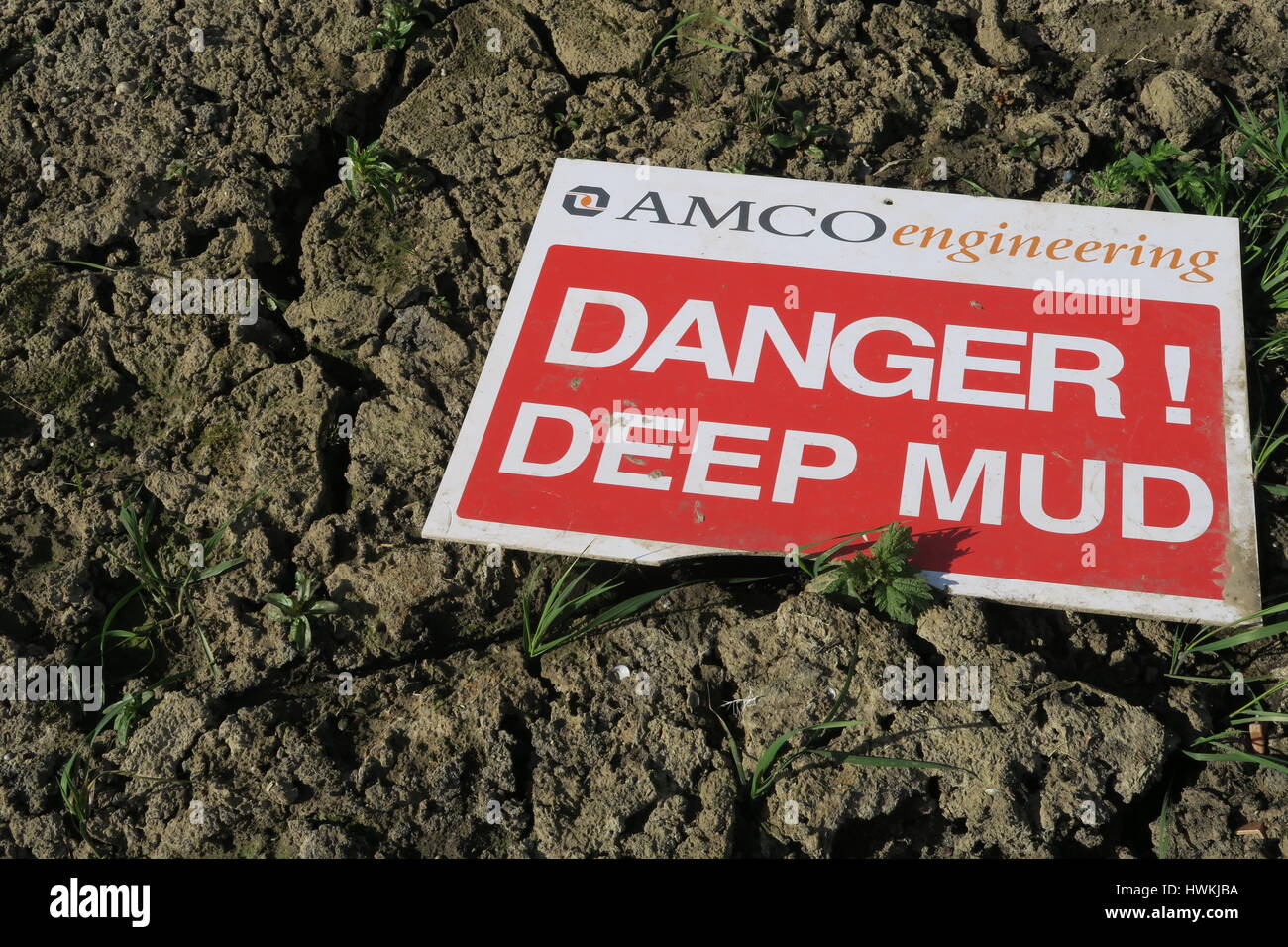 Deep mud warning hi-res stock photography and images - Alamy