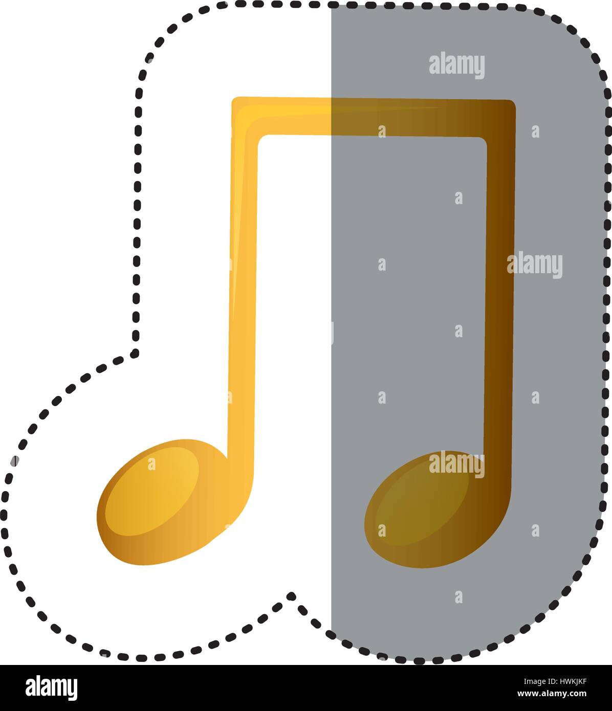 sign music note icon Stock Vector Image & Art - Alamy