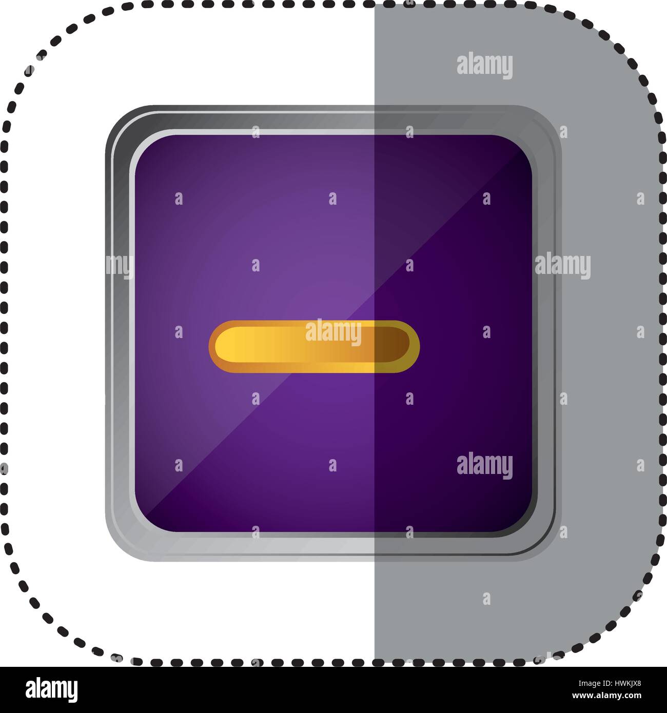 purple emblem volume down button Stock Vector Image & Art - Alamy