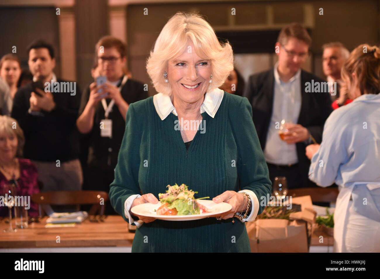 The Duchess of Cornwall attends the CEO CookOff, a banquet catered by ...