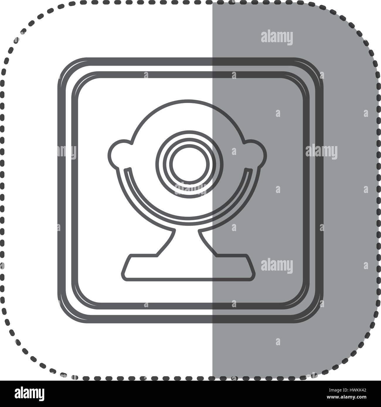 figure emblem computer camera icon Stock Vector Image & Art - Alamy