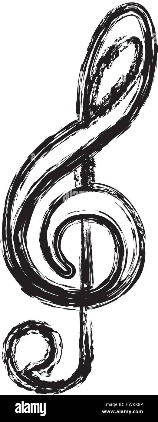 contour sign music note icon Stock Vector Image & Art - Alamy