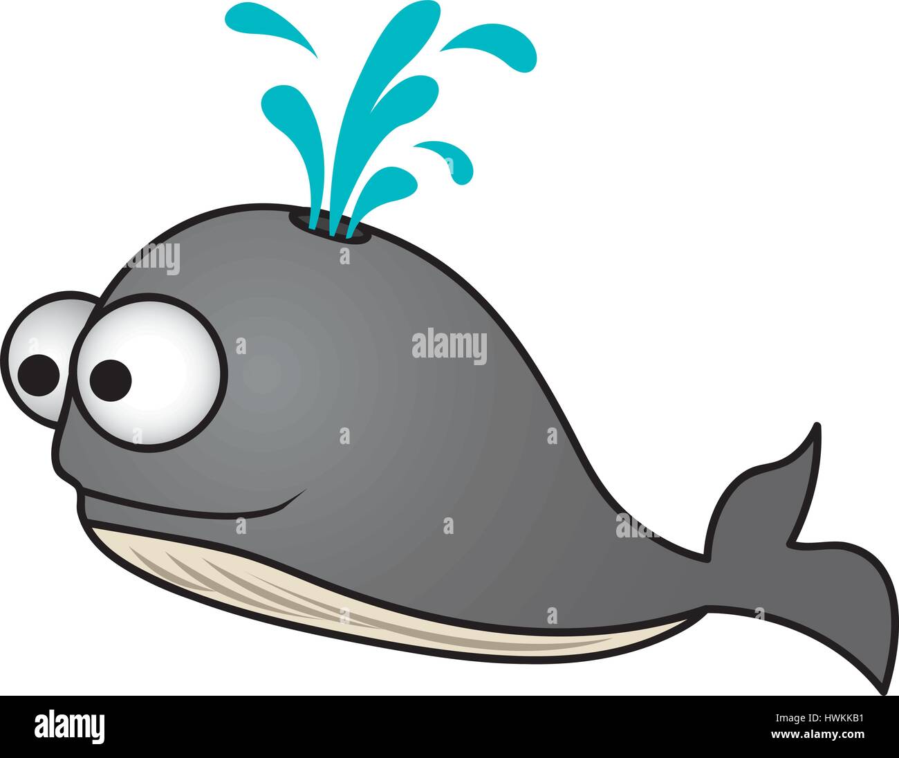 happy whale cartoon icon Stock Vector Image & Art - Alamy