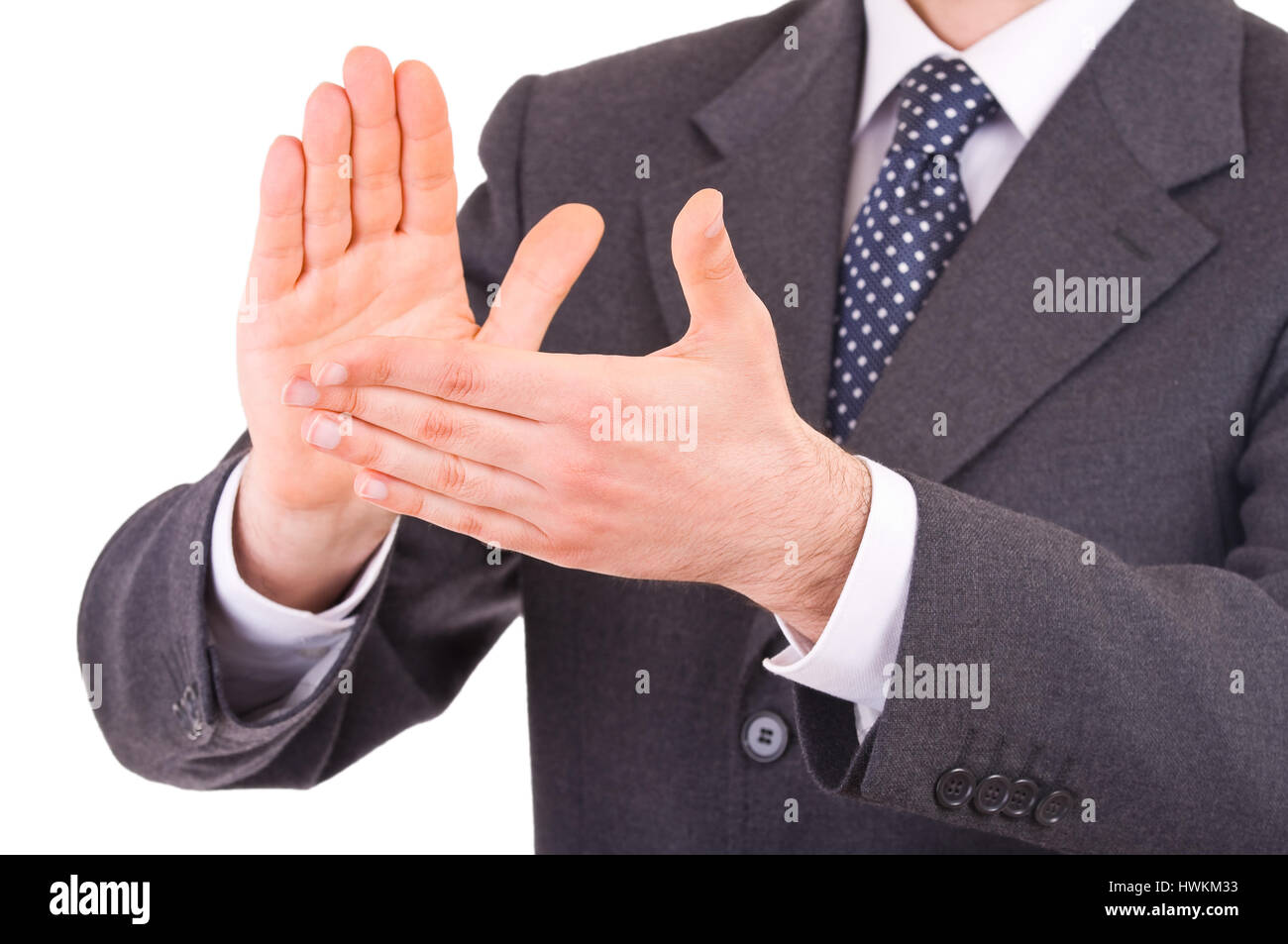 Businessman clapping his hands Stock Photo - Alamy Businessman clapping his hands Stock Photo - Alamy