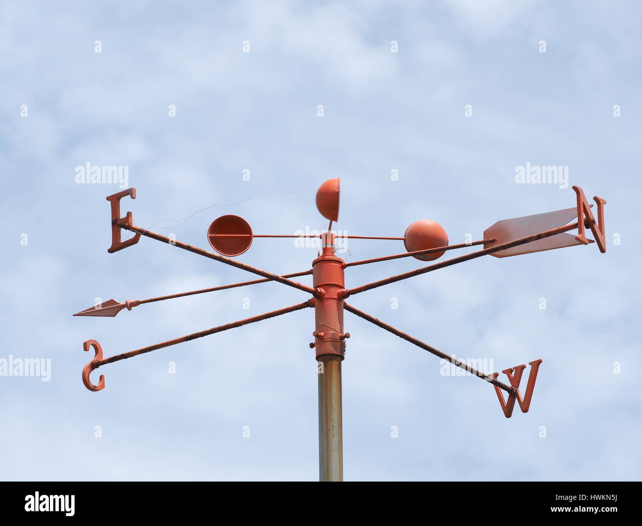 Wind direction gauge at a pier Stock Photo - Alamy