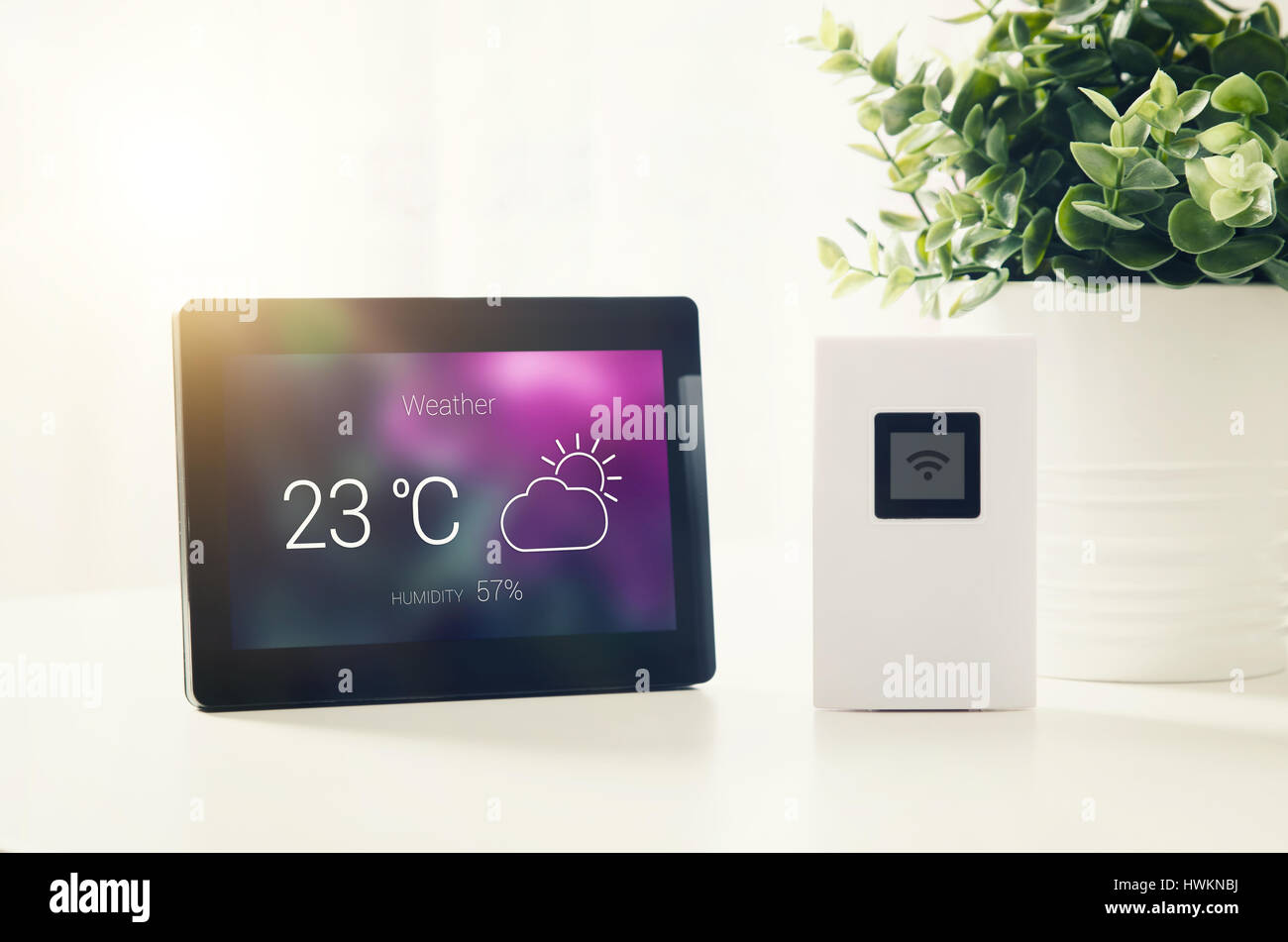 Weather station with LCD display. weather station home equipment ...