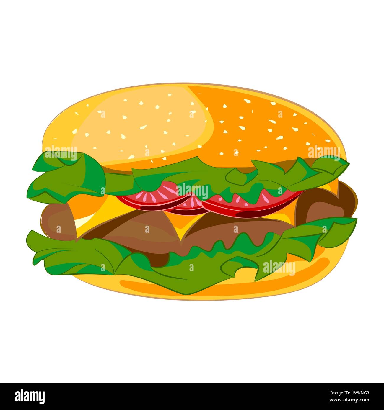 Burger stack Stock Vector Images - Alamy