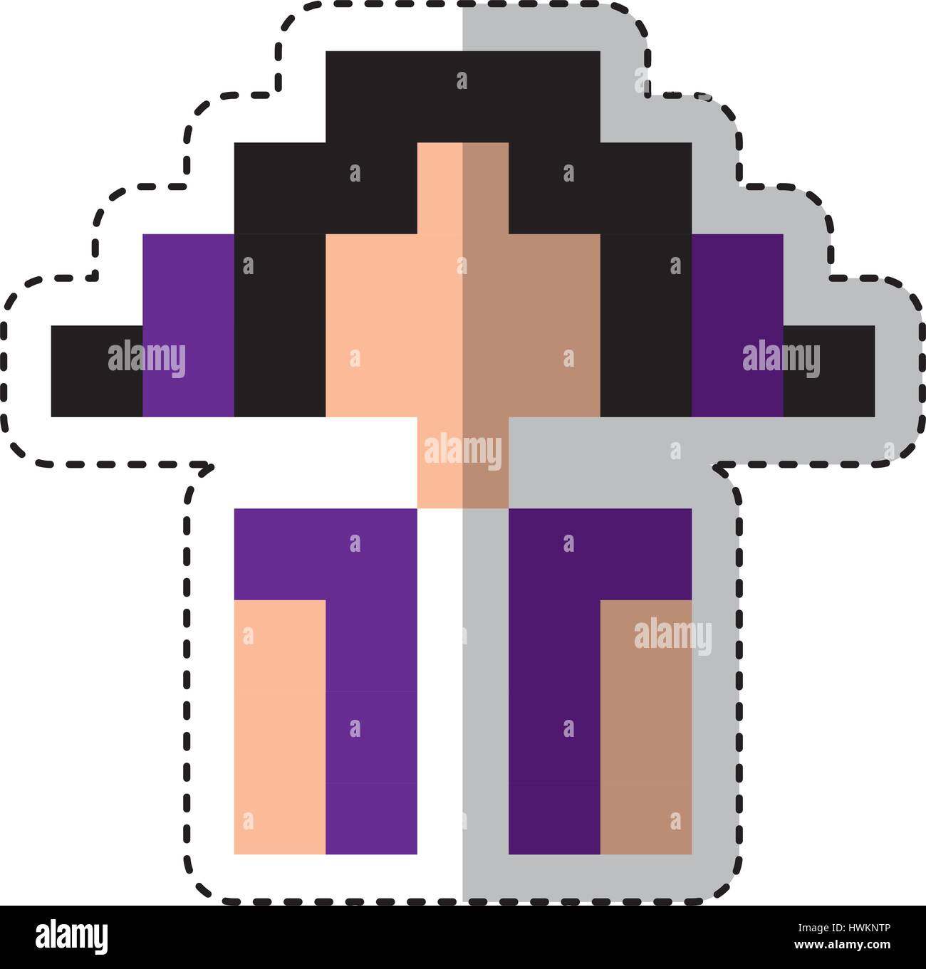 Pixelated man Stock Vector Images - Alamy
