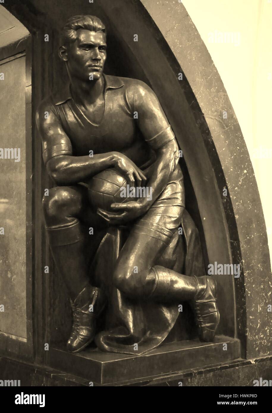 Statue of volleyball. Monument athletes volleyball players from bronze ...