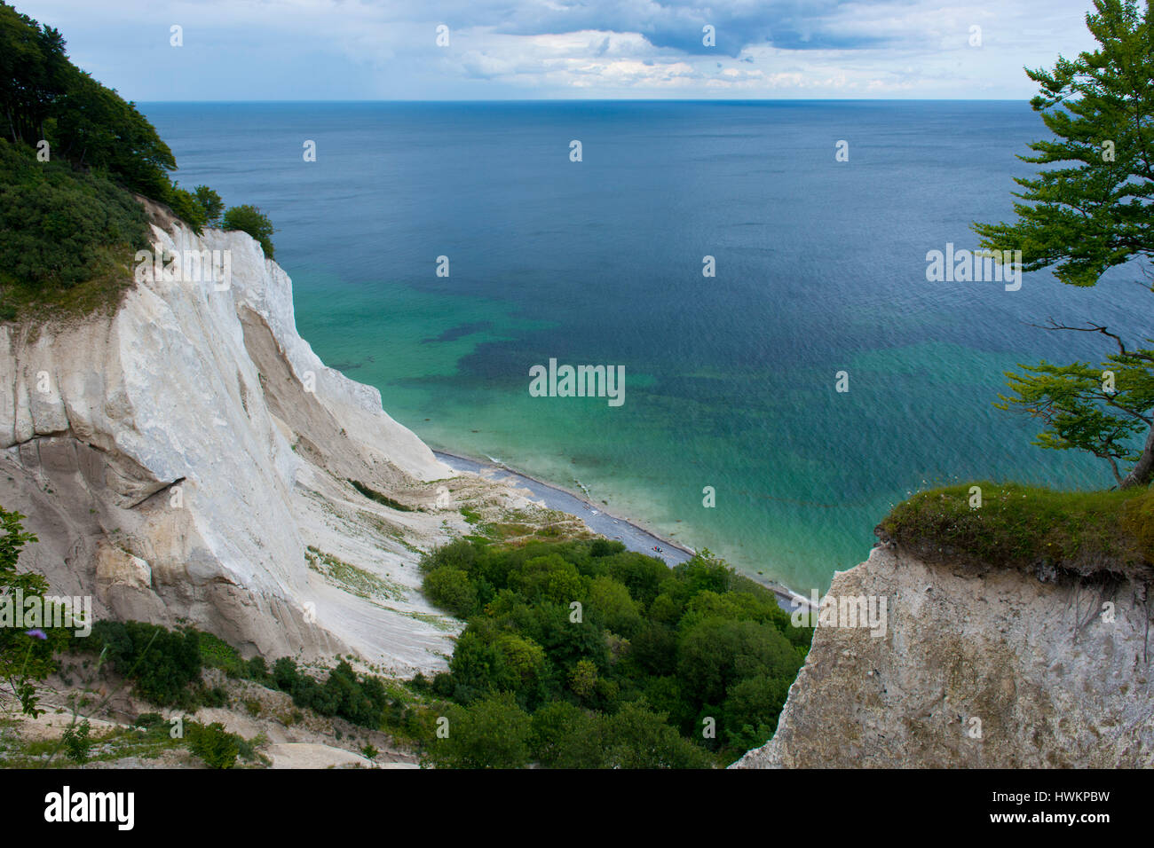 The white cliffs of Mons Klint in Denmark Stock Photo - Alamy